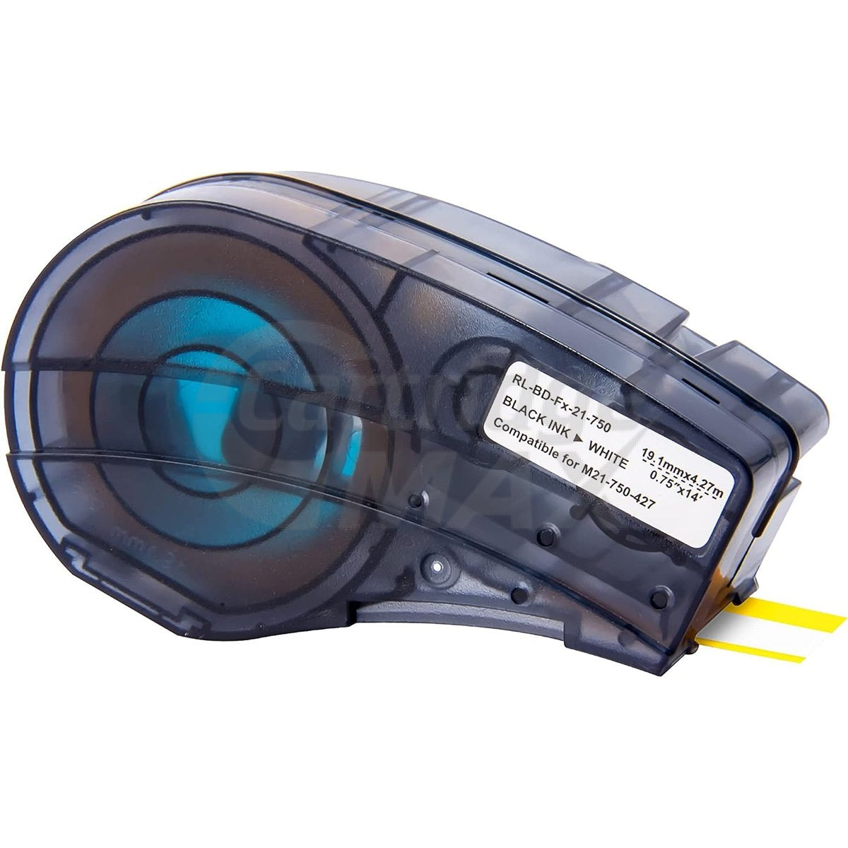 Generic Brady M21-750-427 Black on White Self-Laminating Vinyl Label T ...