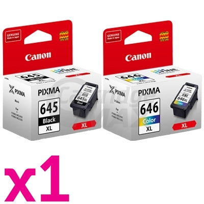 2-Pack Canon PG-645XL, CL-646XL Original [1Black + 1Colour] High Yield ...