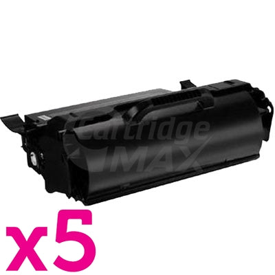 5 x Dell 5230N, 5230DN Black Generic Laser Toner Cartridge Cartridges ...